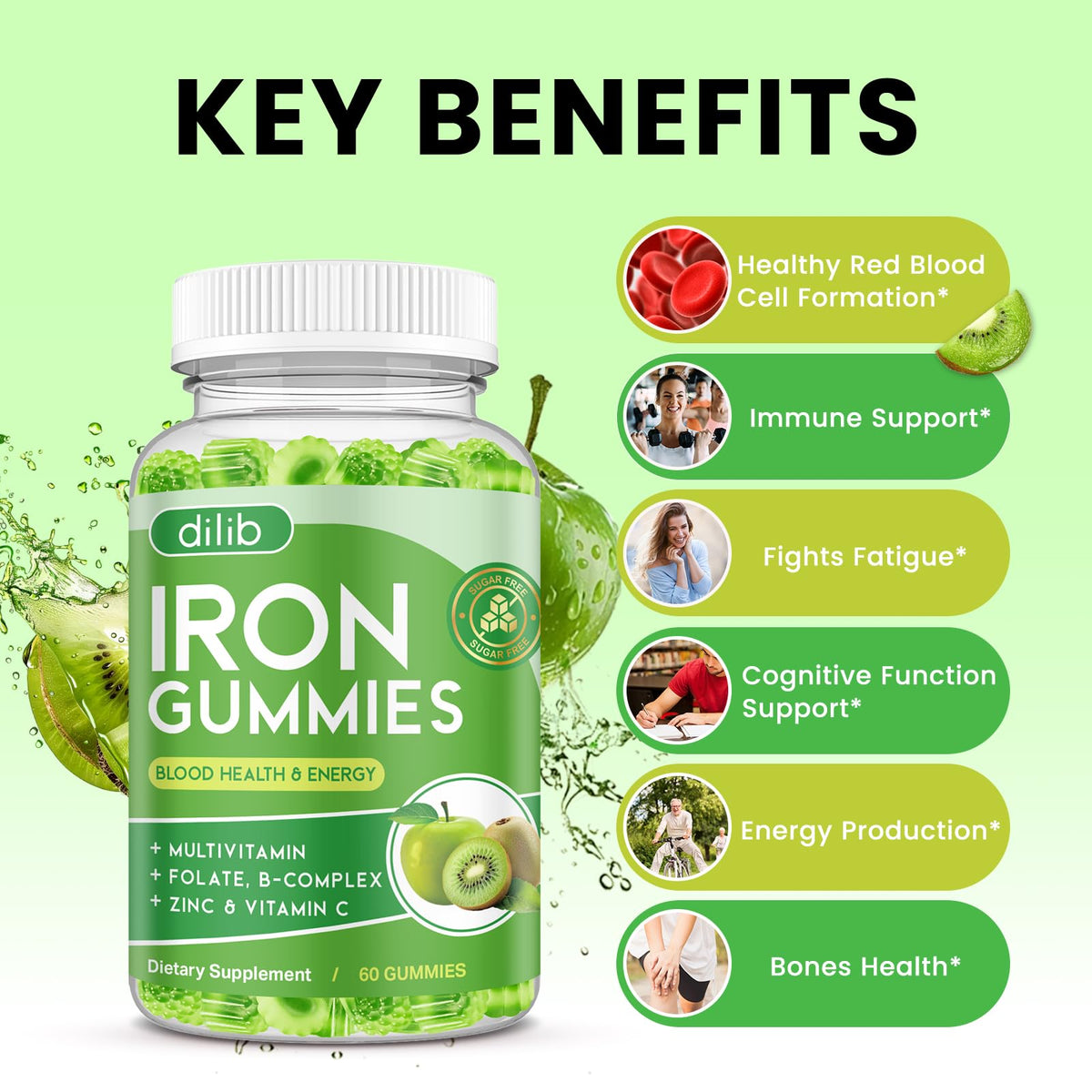 iron supplement gummies for women