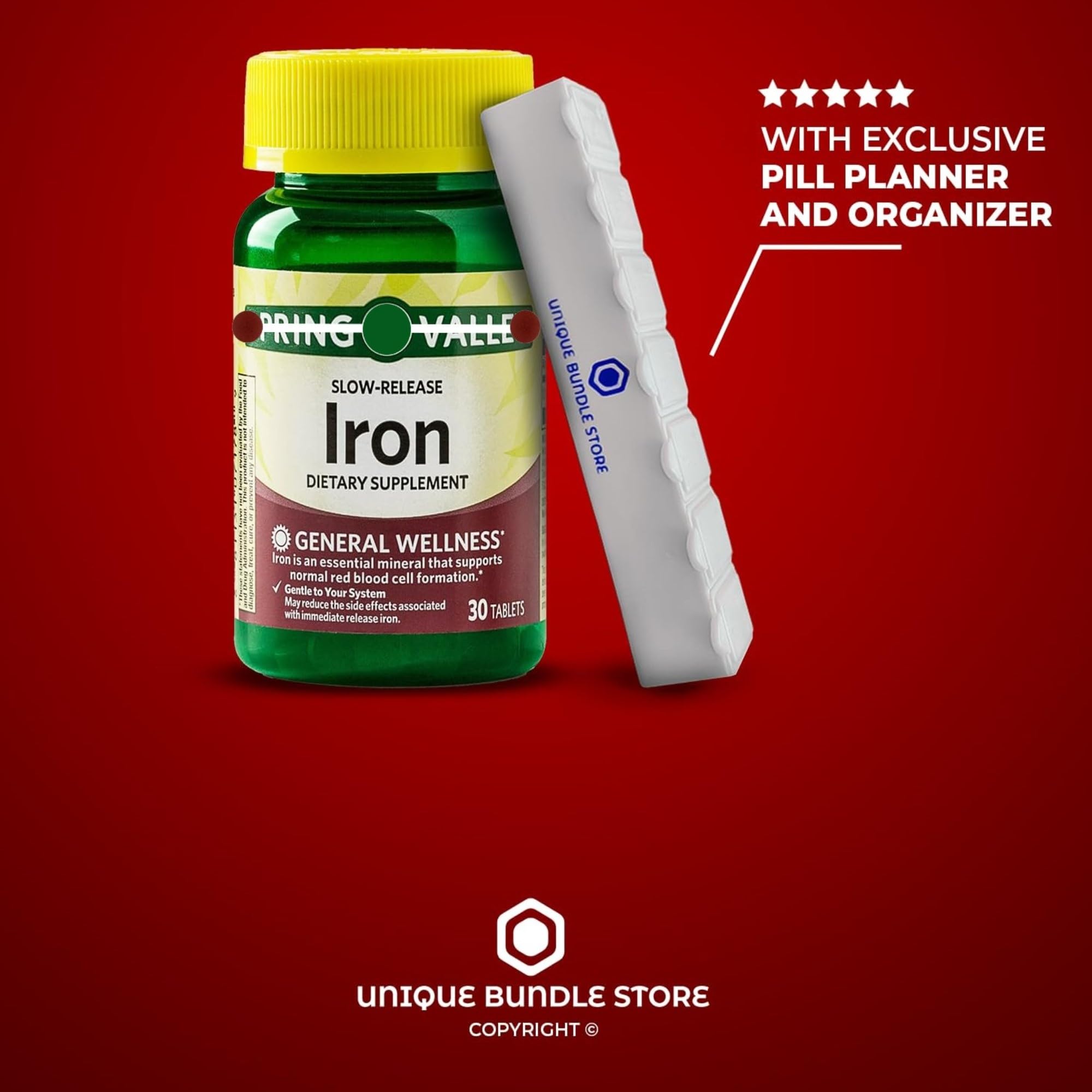iron supplement with pill organizer