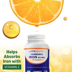Iron supplement with vitamin C benefits