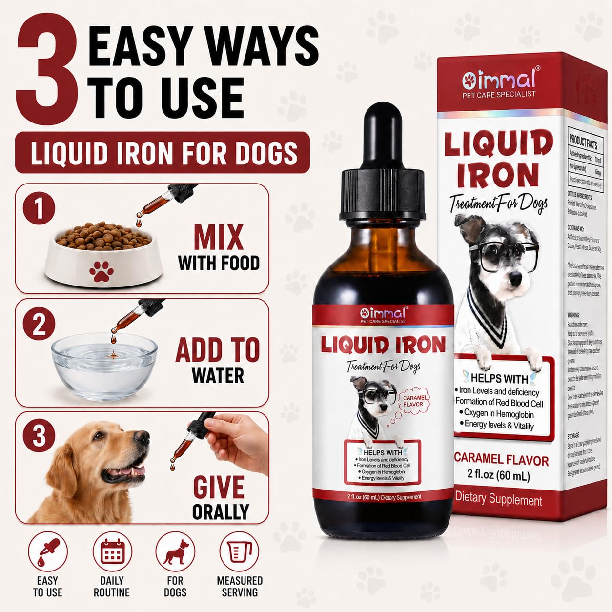 iron supplements for energetic dogs