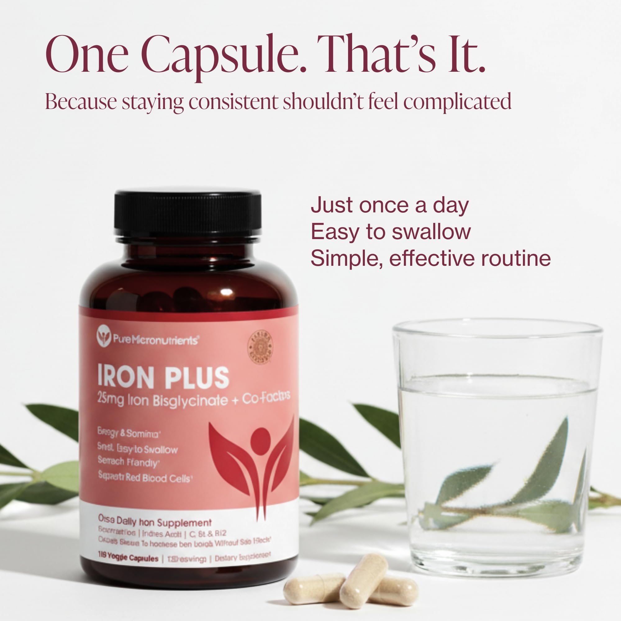 Iron support for active lifestyles