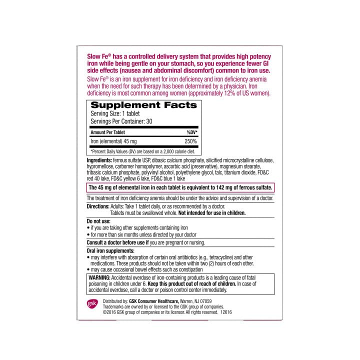iron tablets for enhanced blood health