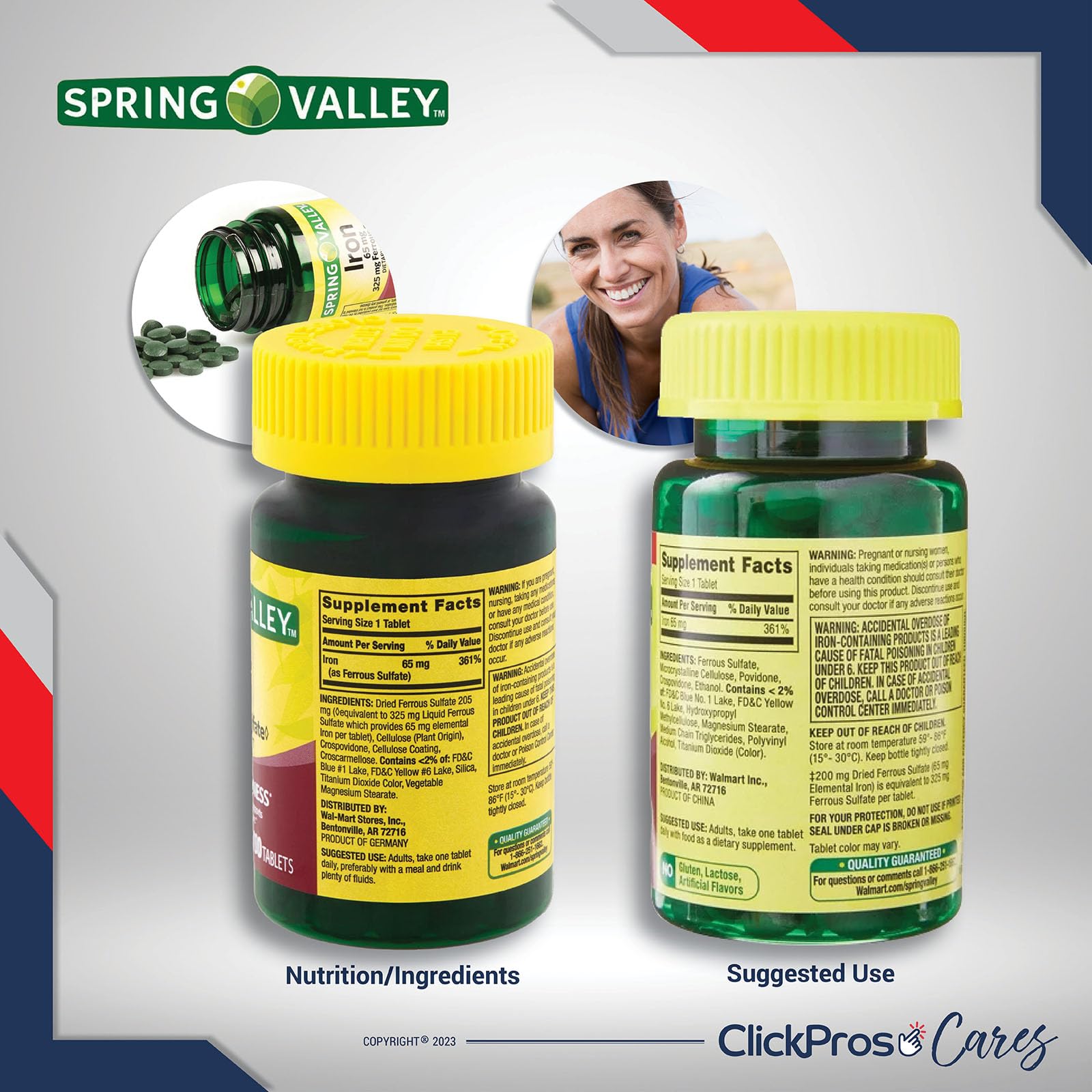 Iron tablets for healthy blood levels
