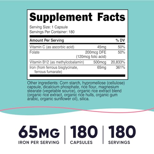 Iron with folate and B12 benefits