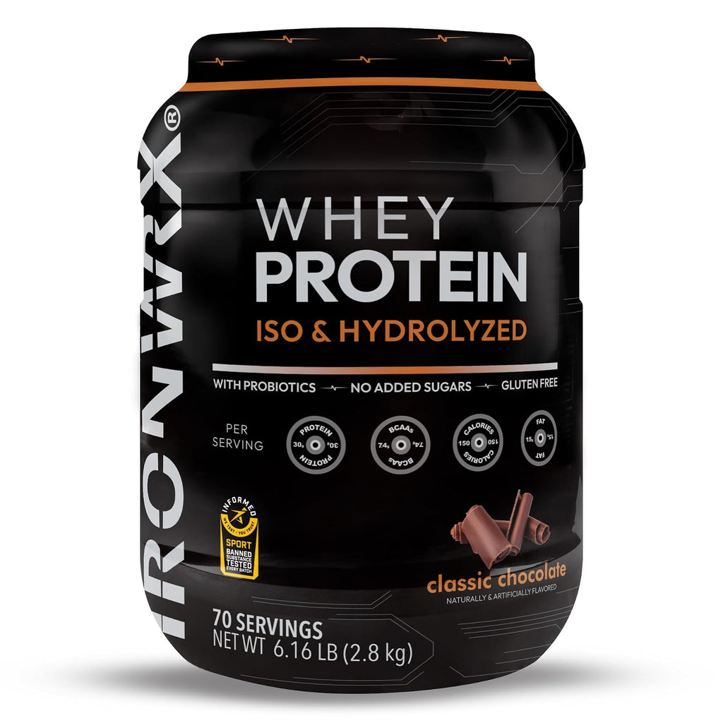 IRONWRX chocolate whey protein isolate