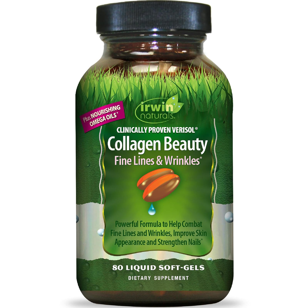 Irwin Naturals collagen beauty softgels