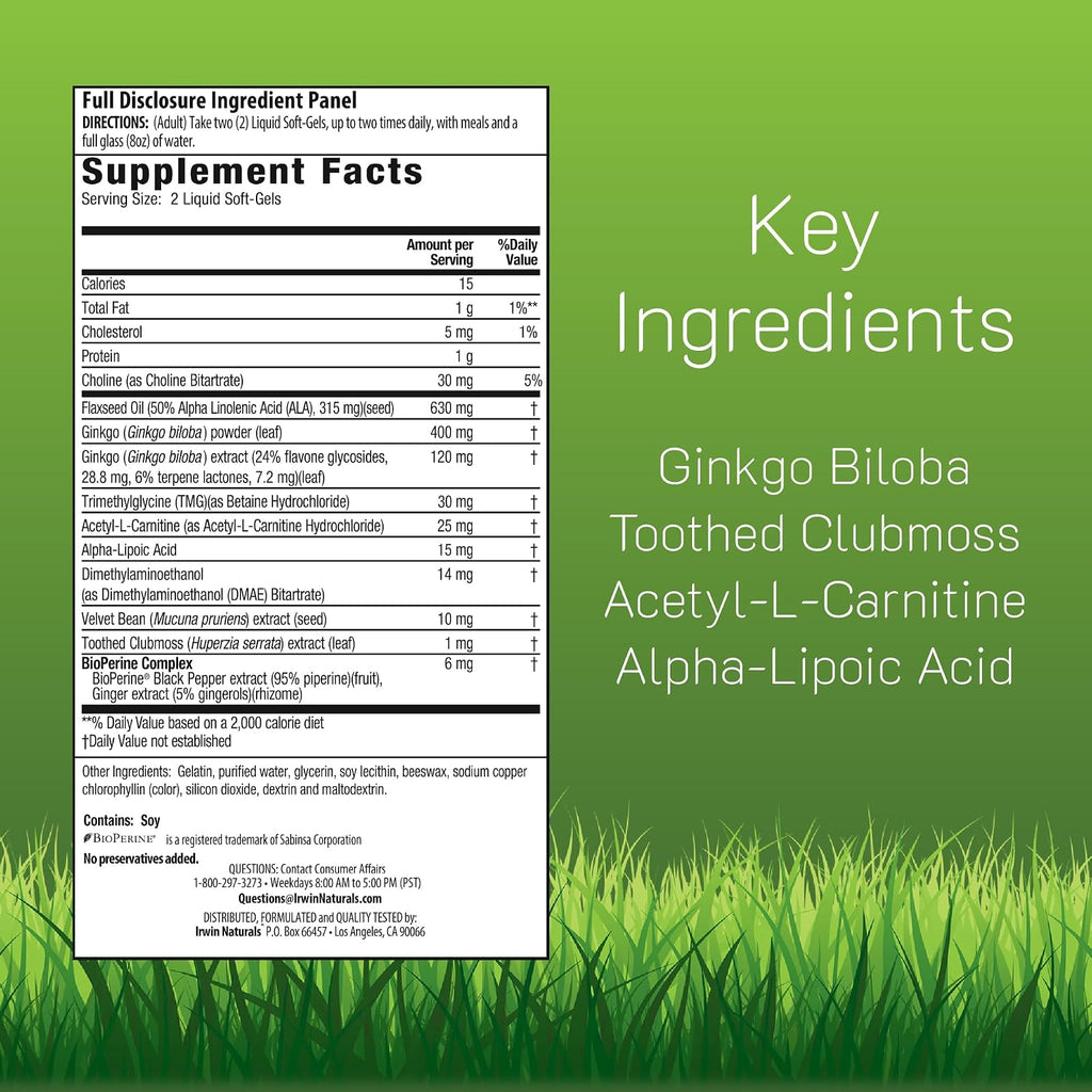 Irwin Naturals focus support capsules