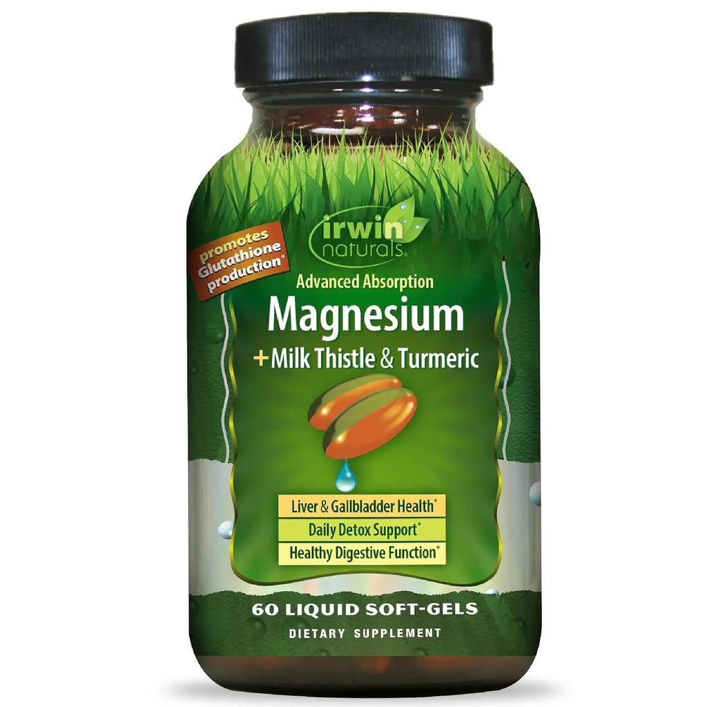 Irwin Naturals magnesium softgels for relaxation