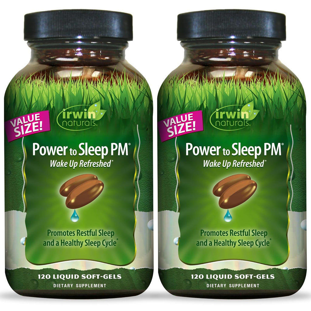 Irwin Naturals melatonin softgels for restful sleep