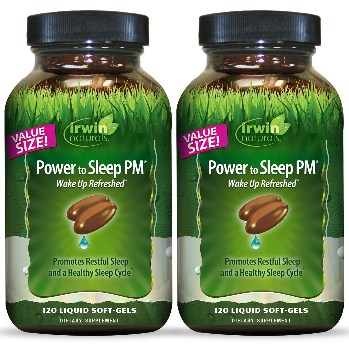Irwin Naturals melatonin softgels for restful sleep