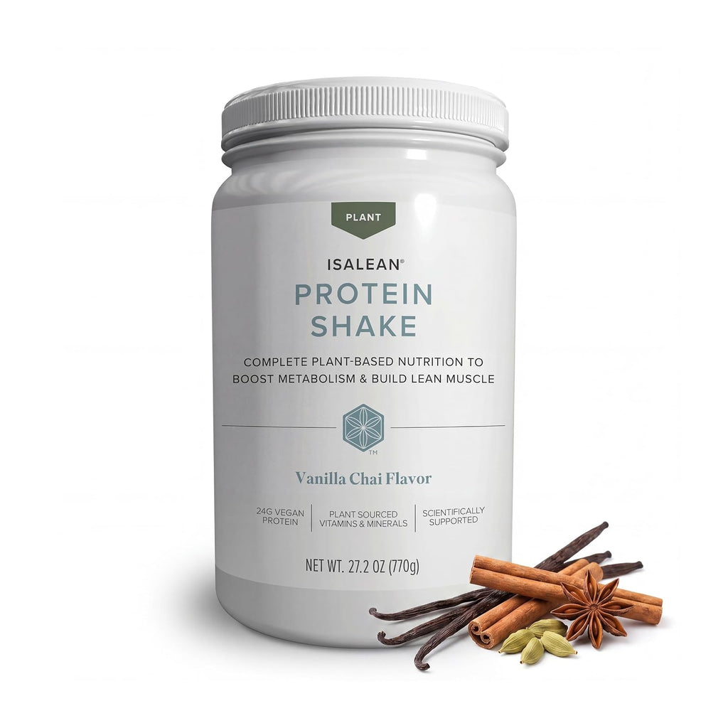 Isagenix plant-based protein vanilla chai