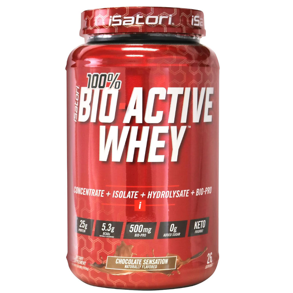 iSatori whey protein chocolate powder
