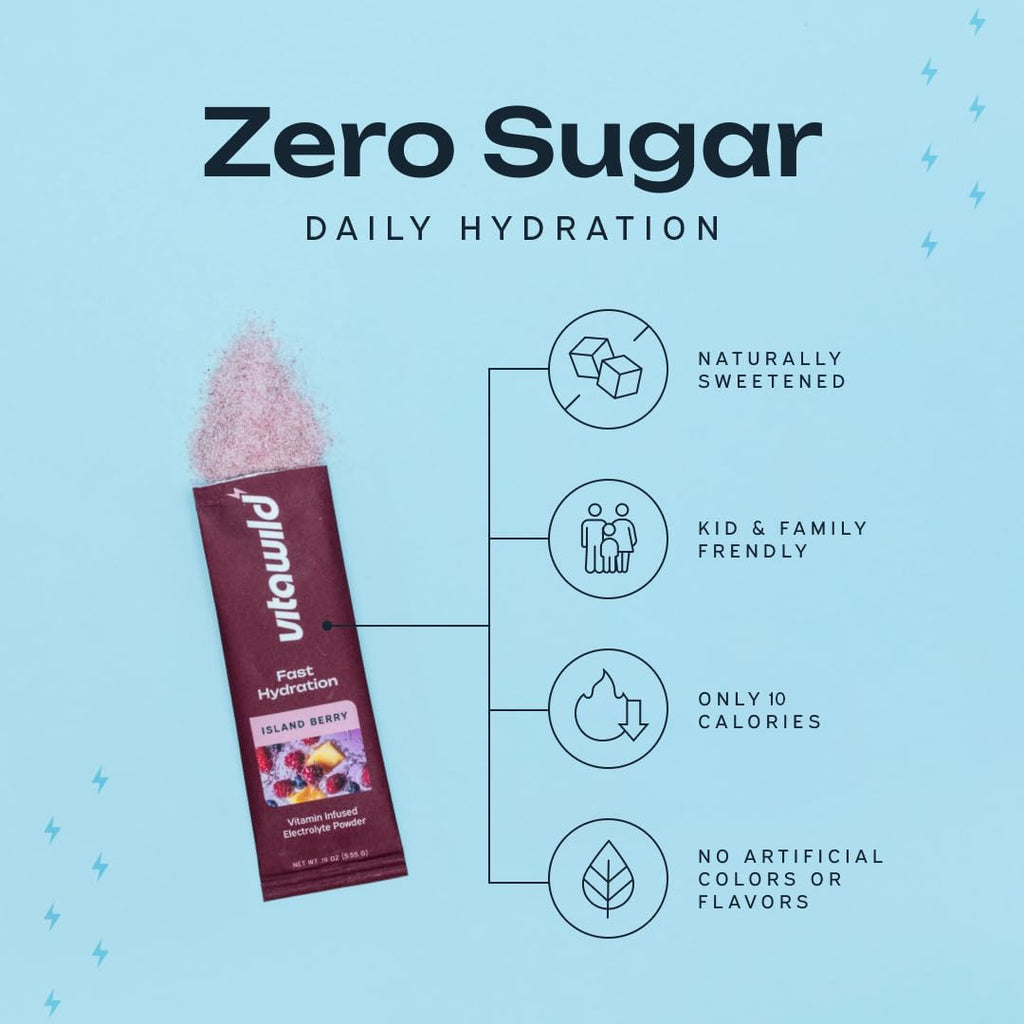 Island Berry flavour electrolyte packets