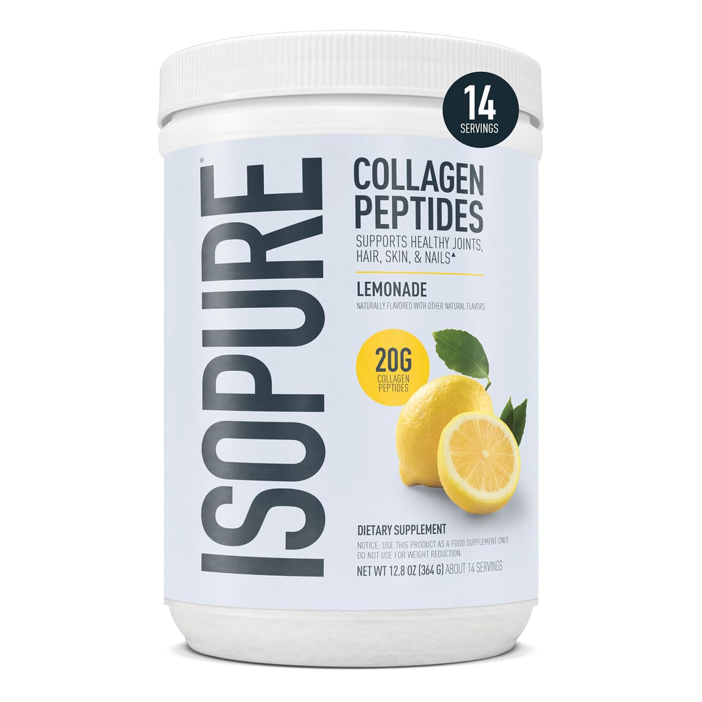 Isopure collagen peptides powder lemonade