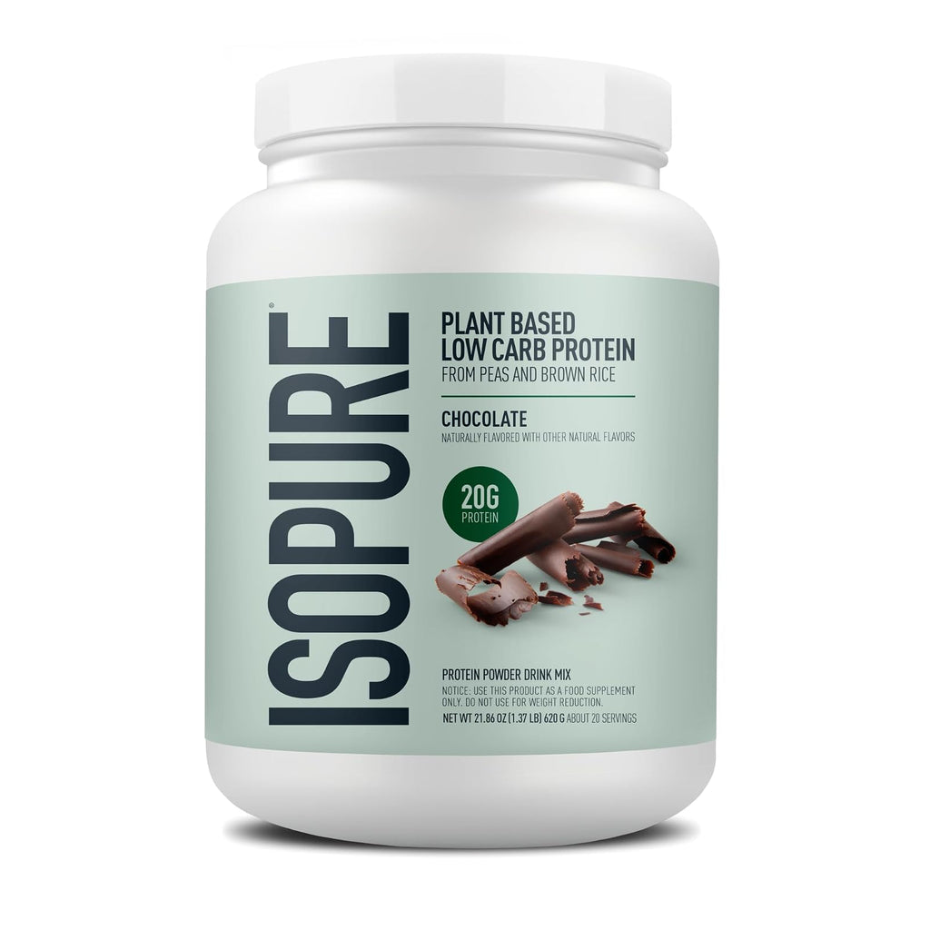 Isopure plant protein chocolate flavour