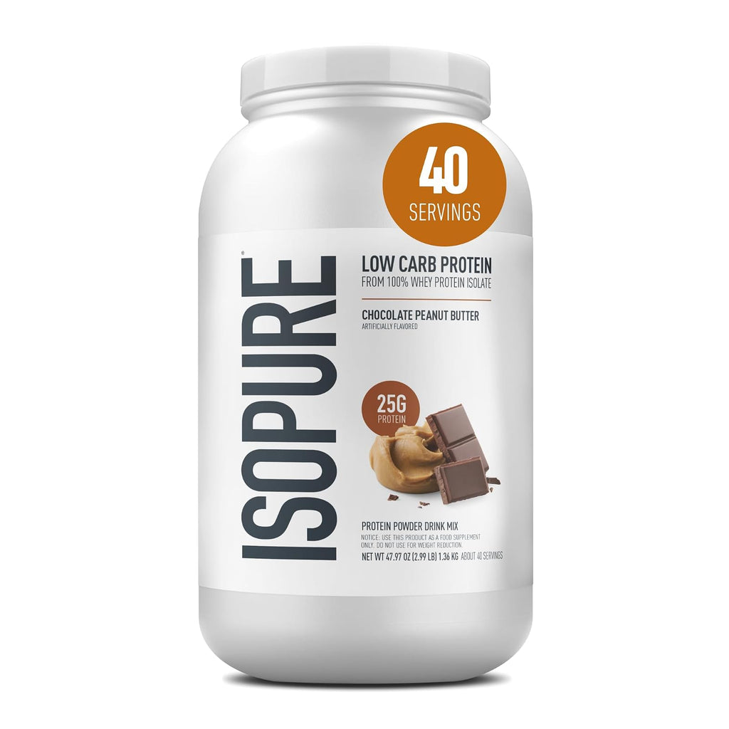 Isopure whey protein chocolate flavour