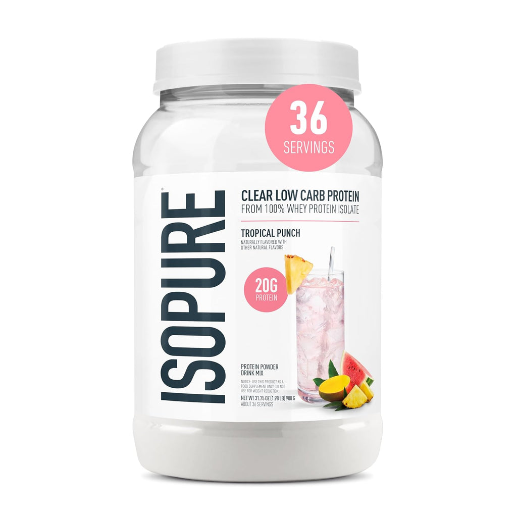 Isopure whey protein tropical punch flavour
