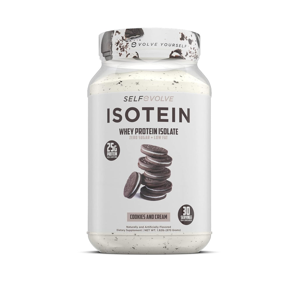 Isotein whey isolate protein cookies and cream