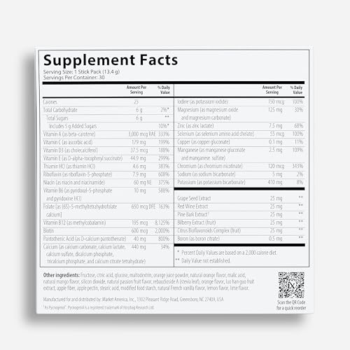 Isotonic multivitamin powder for balanced nutrition