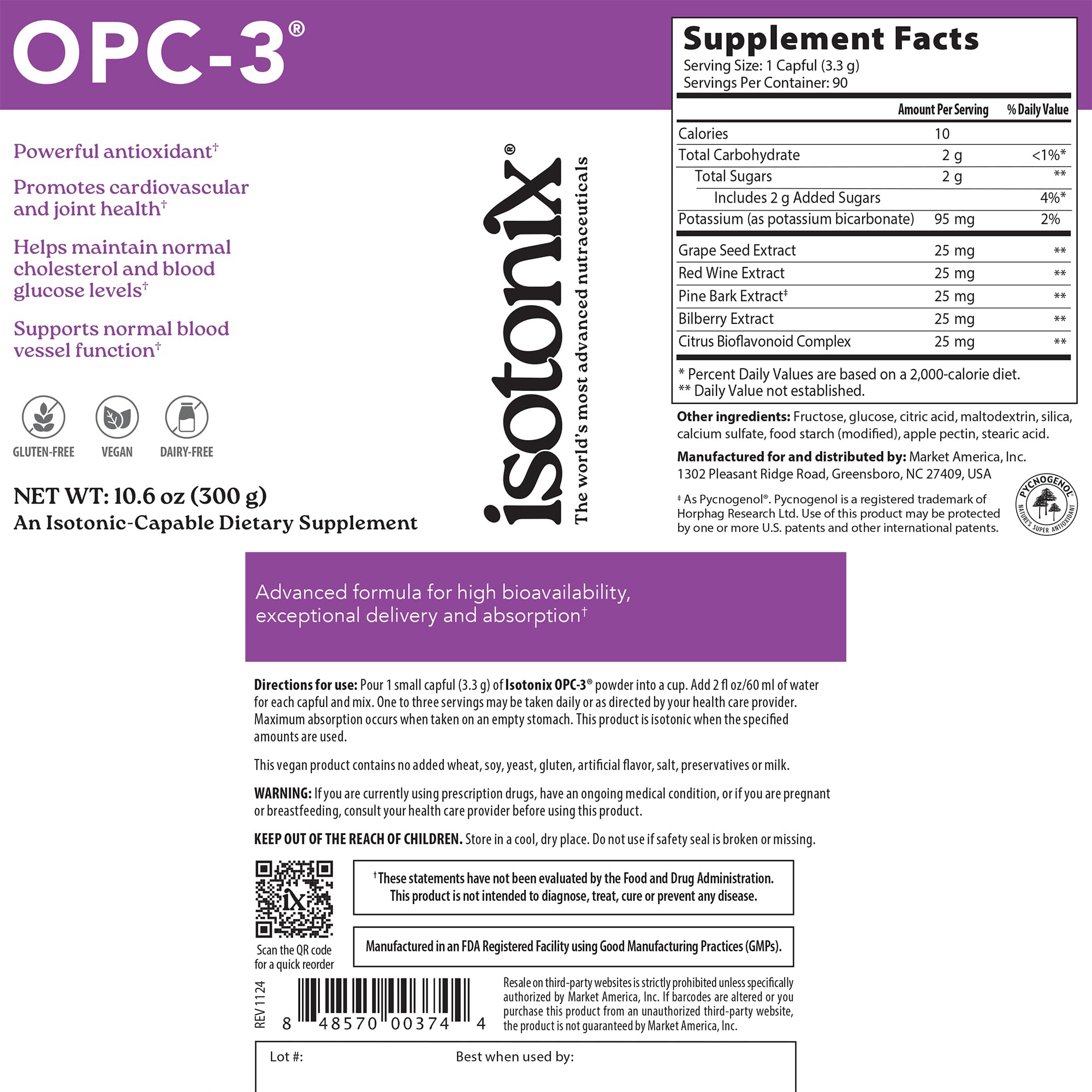 Isotonix multivitamins for active lifestyles