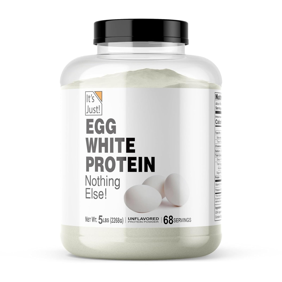 It's Just! egg white protein powder 5 lb