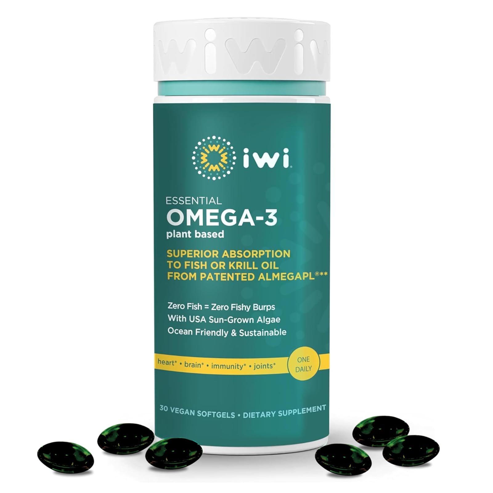 Iwi algae omega 3 softgels