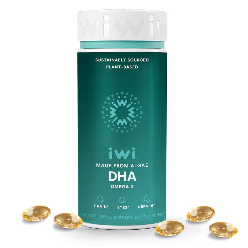 Iwi DHA Omega-3 softgels for wellness