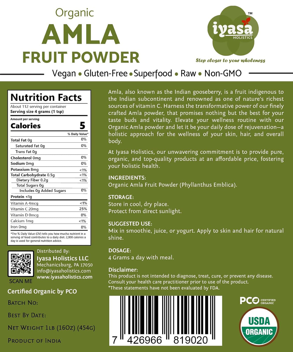 Iyasa Holistics amla powder benefits