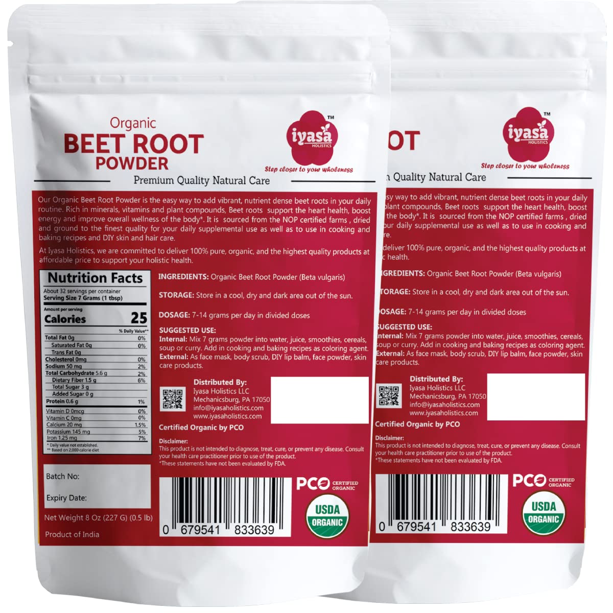 Iyasa Holistics beet root nutrition