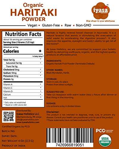 Iyasa Holistics haritaki health supplement