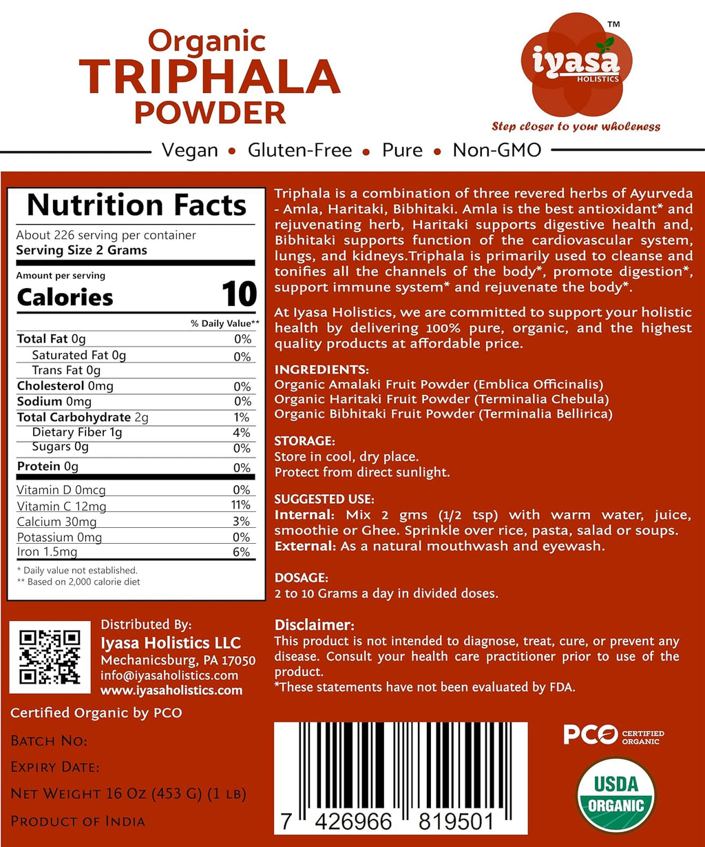 Iyasa Holistics triphala for detox