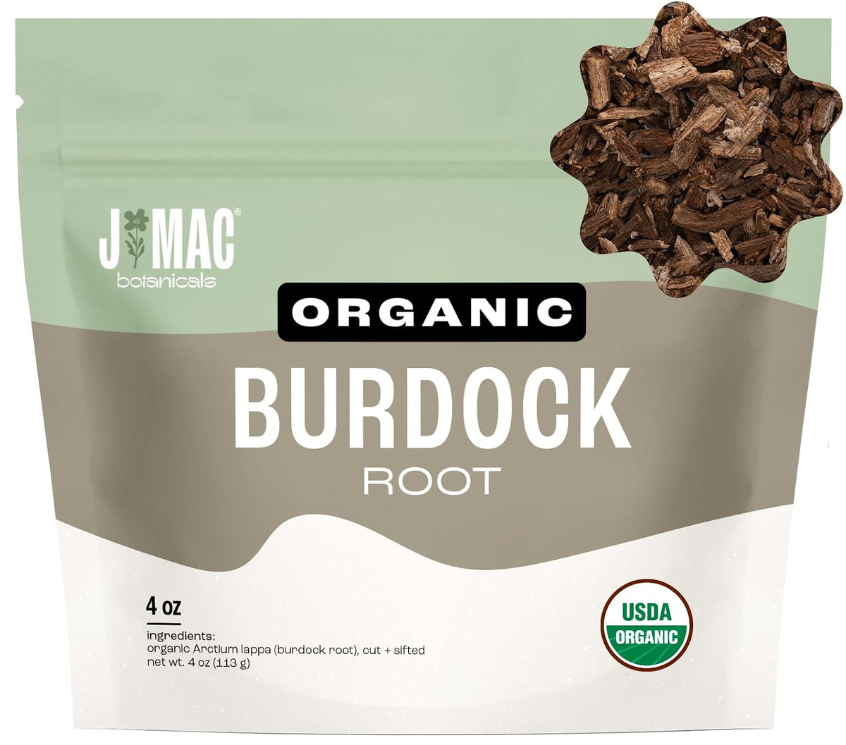 J Mac Botanicals burdock root tea benefits