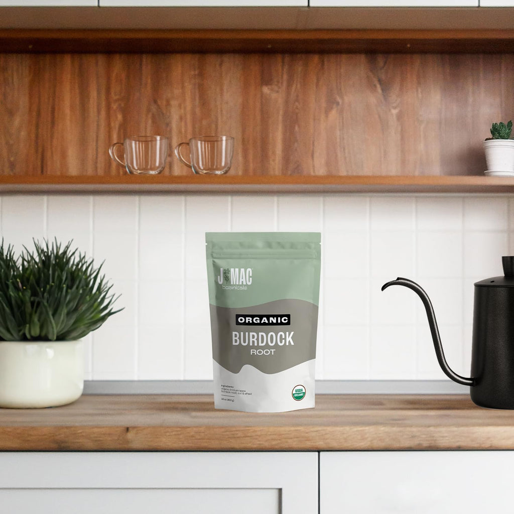 J Mac Botanicals organic herbal tea