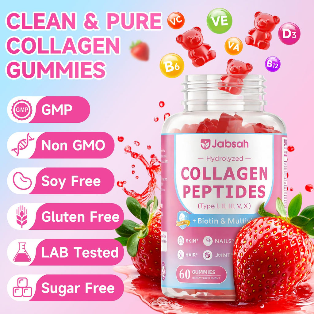 Jabsah collagen gummies with vitamins