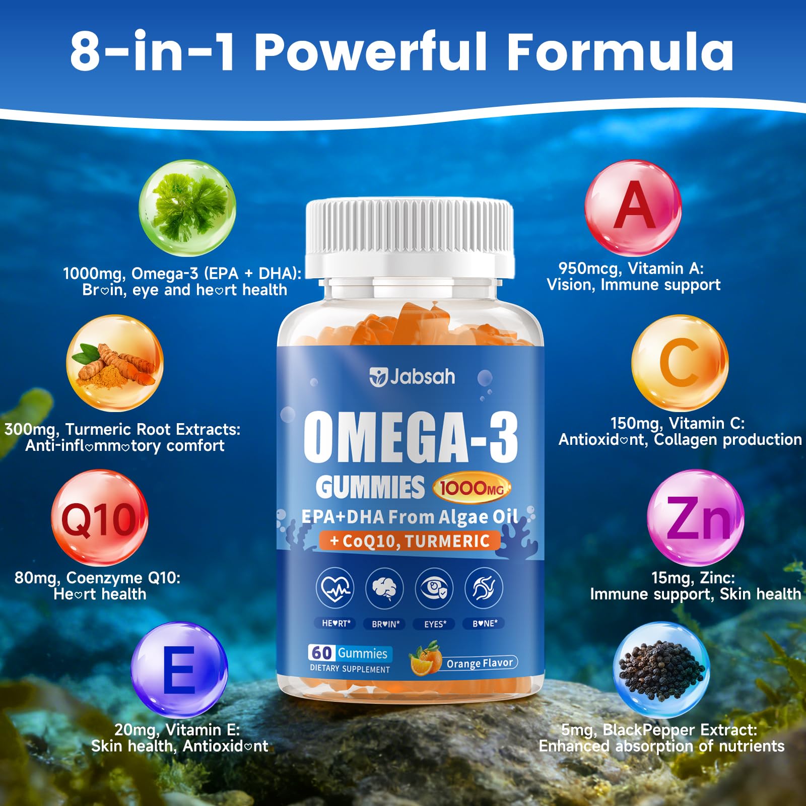 Jabsah vegan gummies for healthy skin