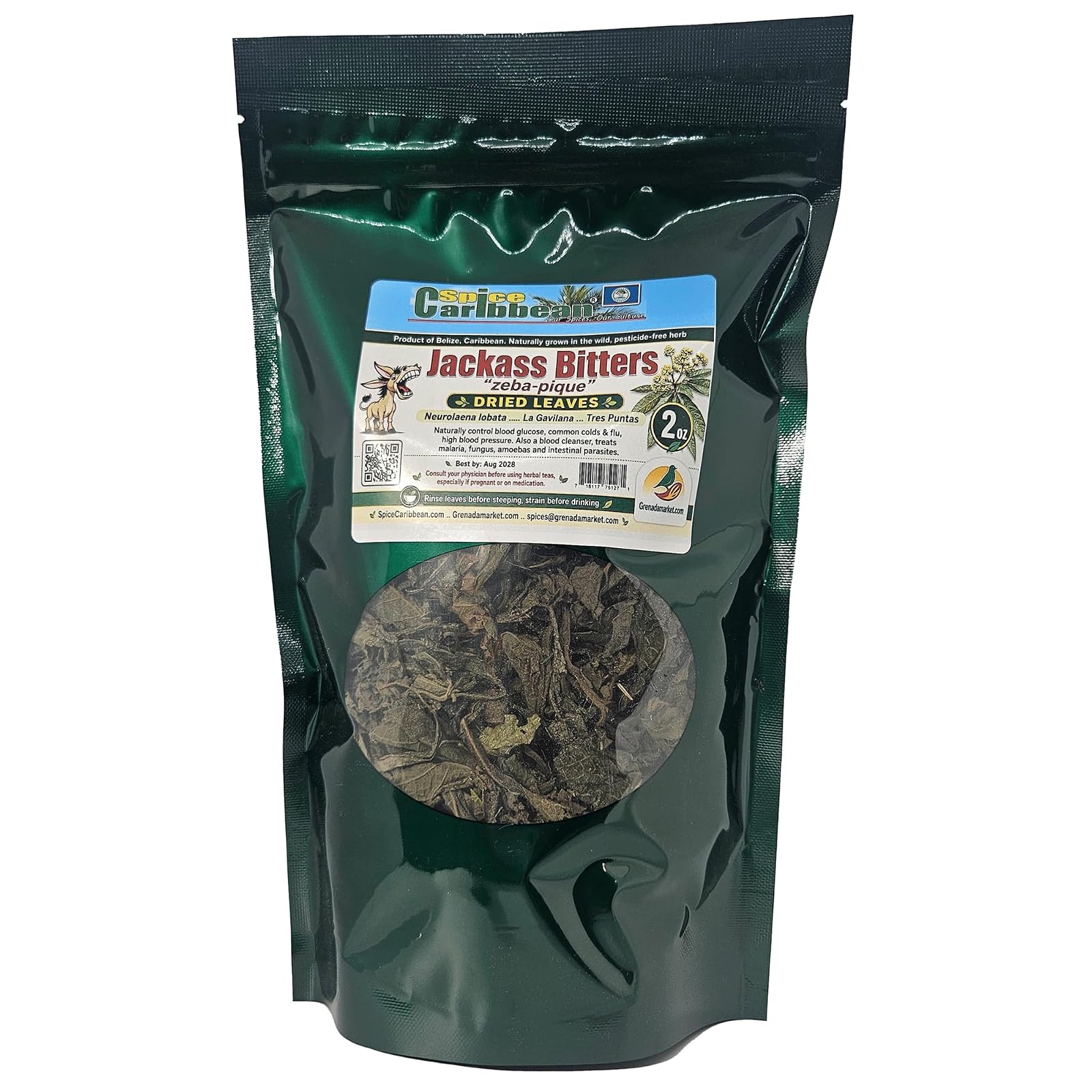 Jackass Bitters dried leaves for herbal tea