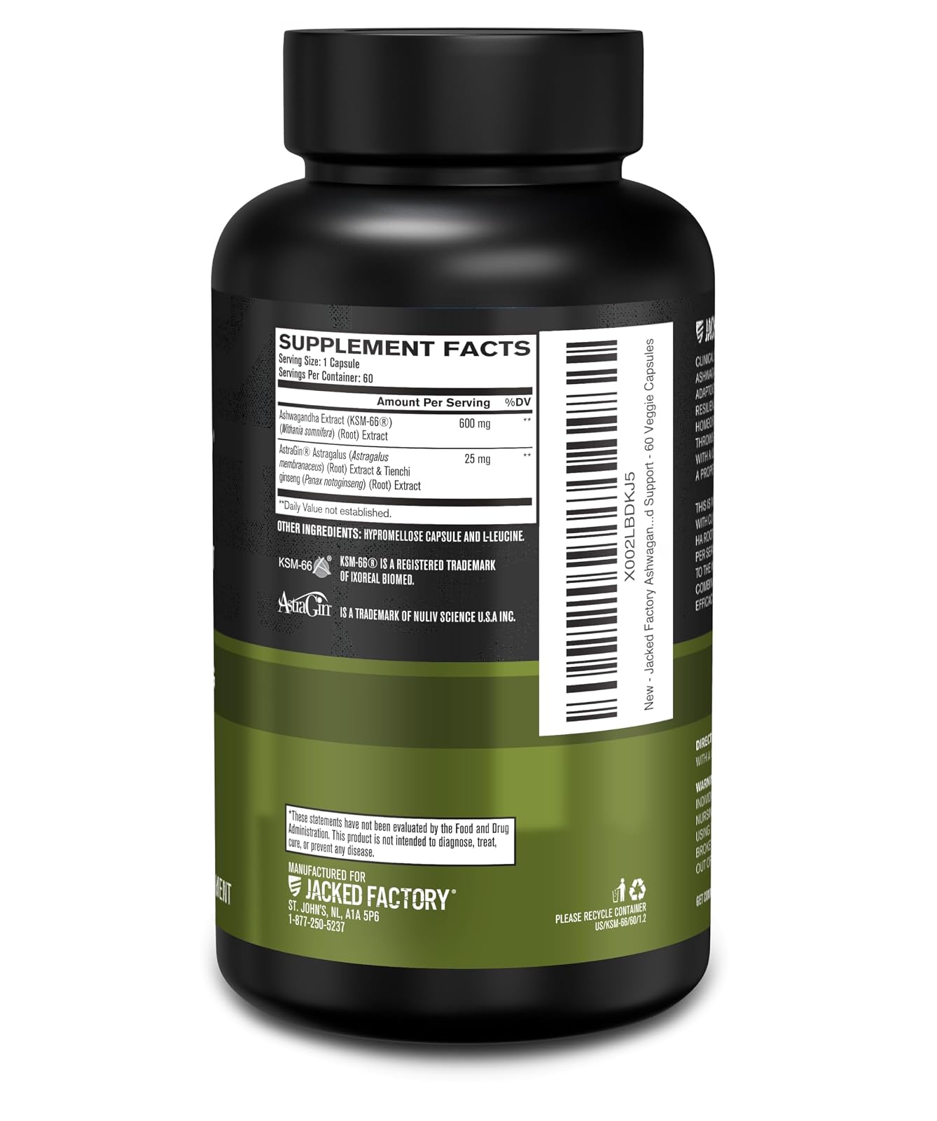 Jacked Factory ashwagandha for energy