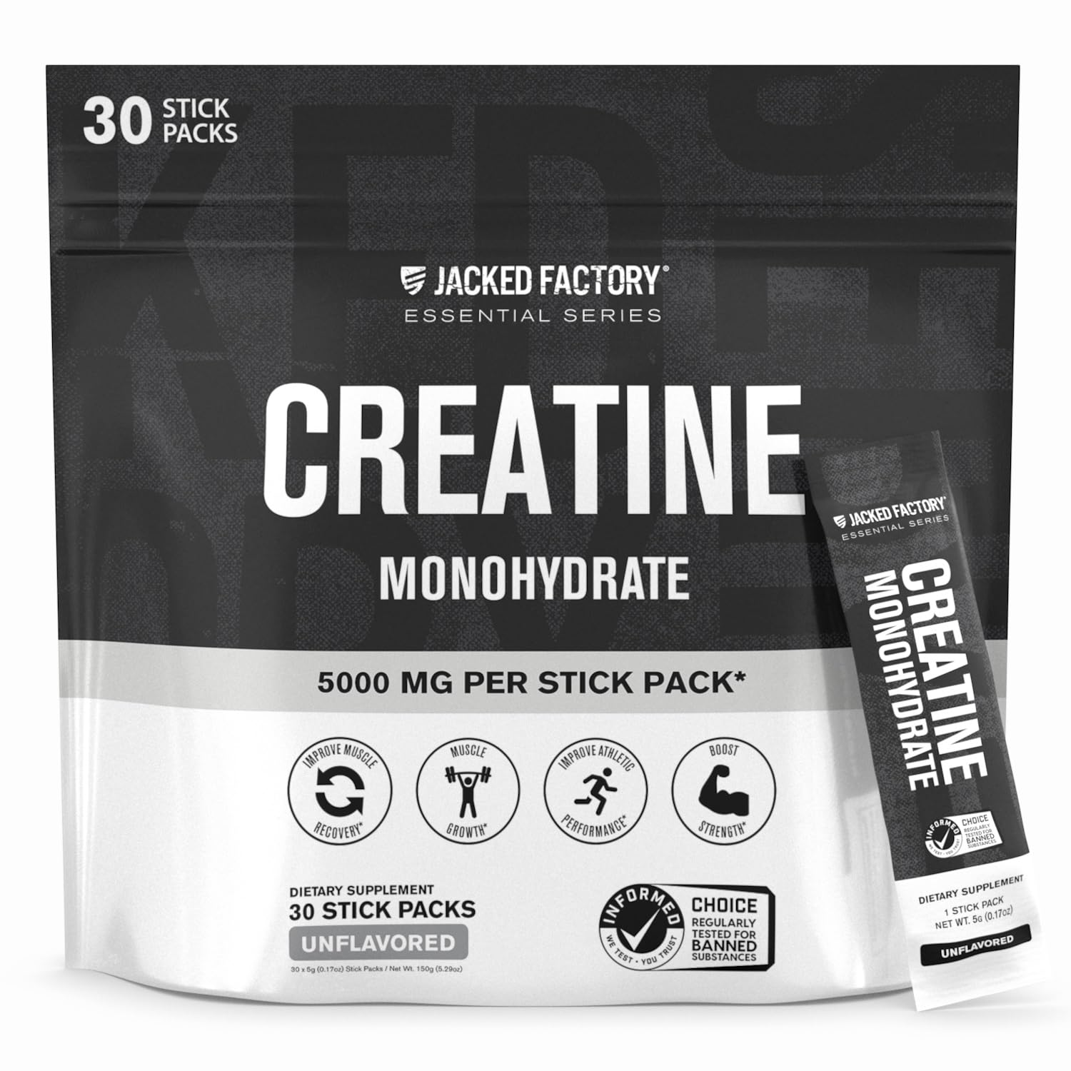 Jacked Factory creatine stick packs