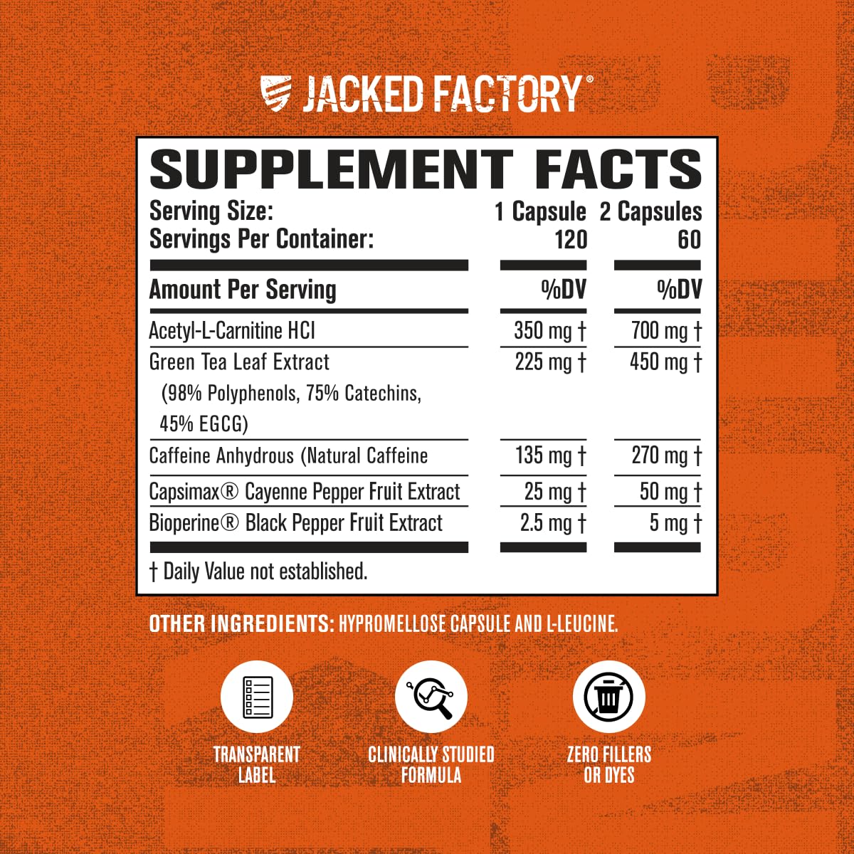 Jacked Factory fat burners with green tea