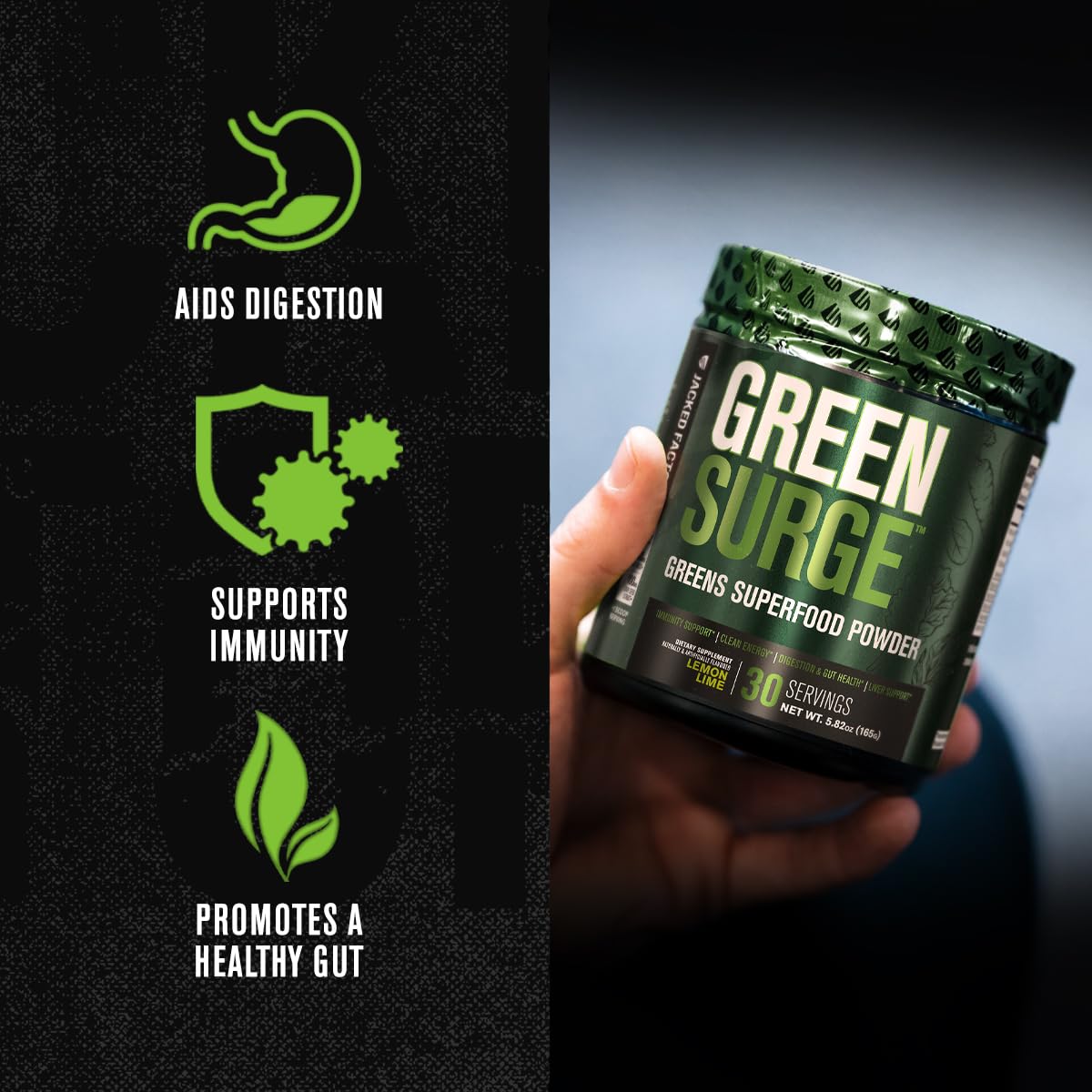 Jacked Factory Green Surge health benefits