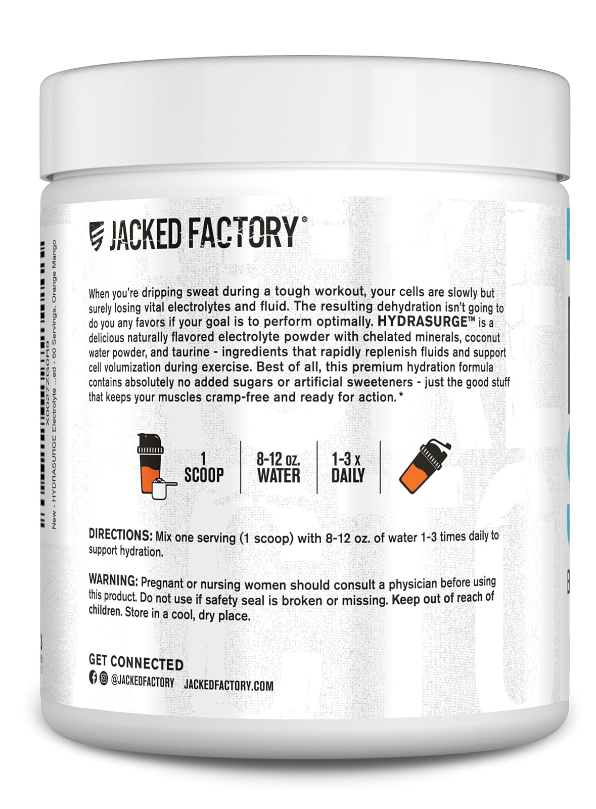 Jacked Factory HYDRASURGE for daily hydration support