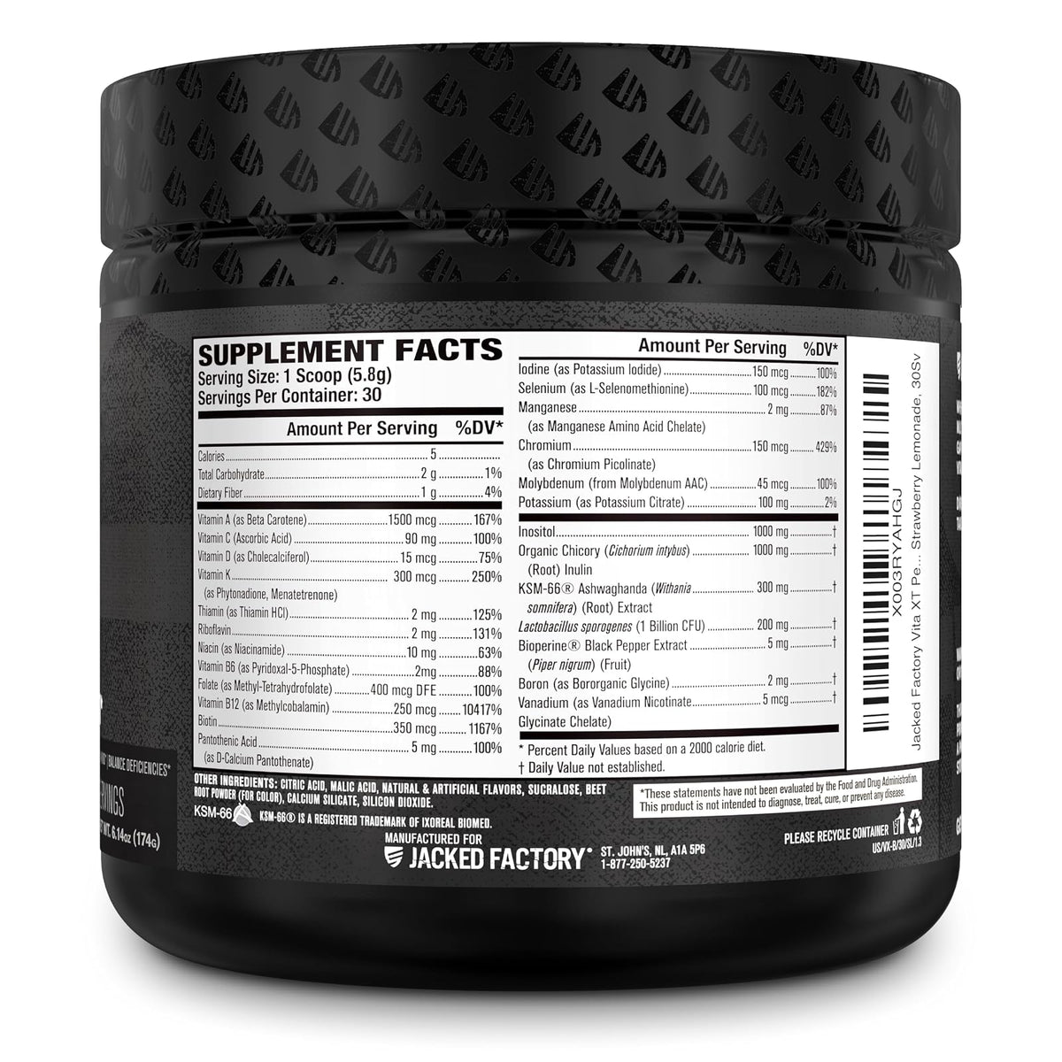 Jacked Factory multivitamin for energy