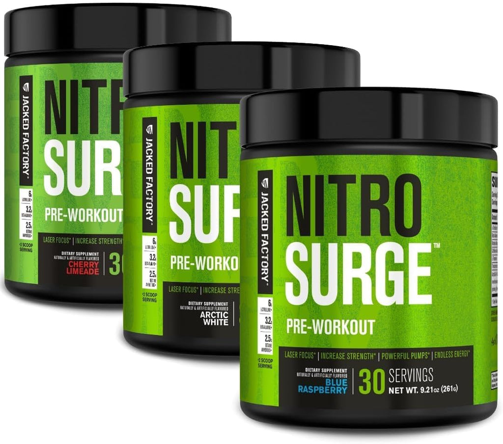 Jacked Factory NITROSURGE pre workout energy boost