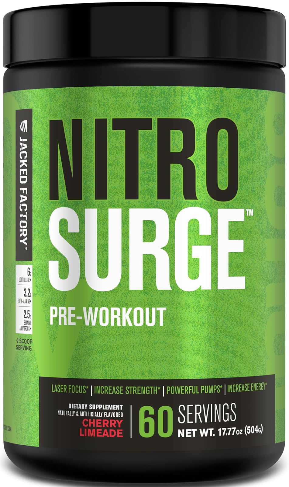 Jacked Factory pre-workout cherry limeade