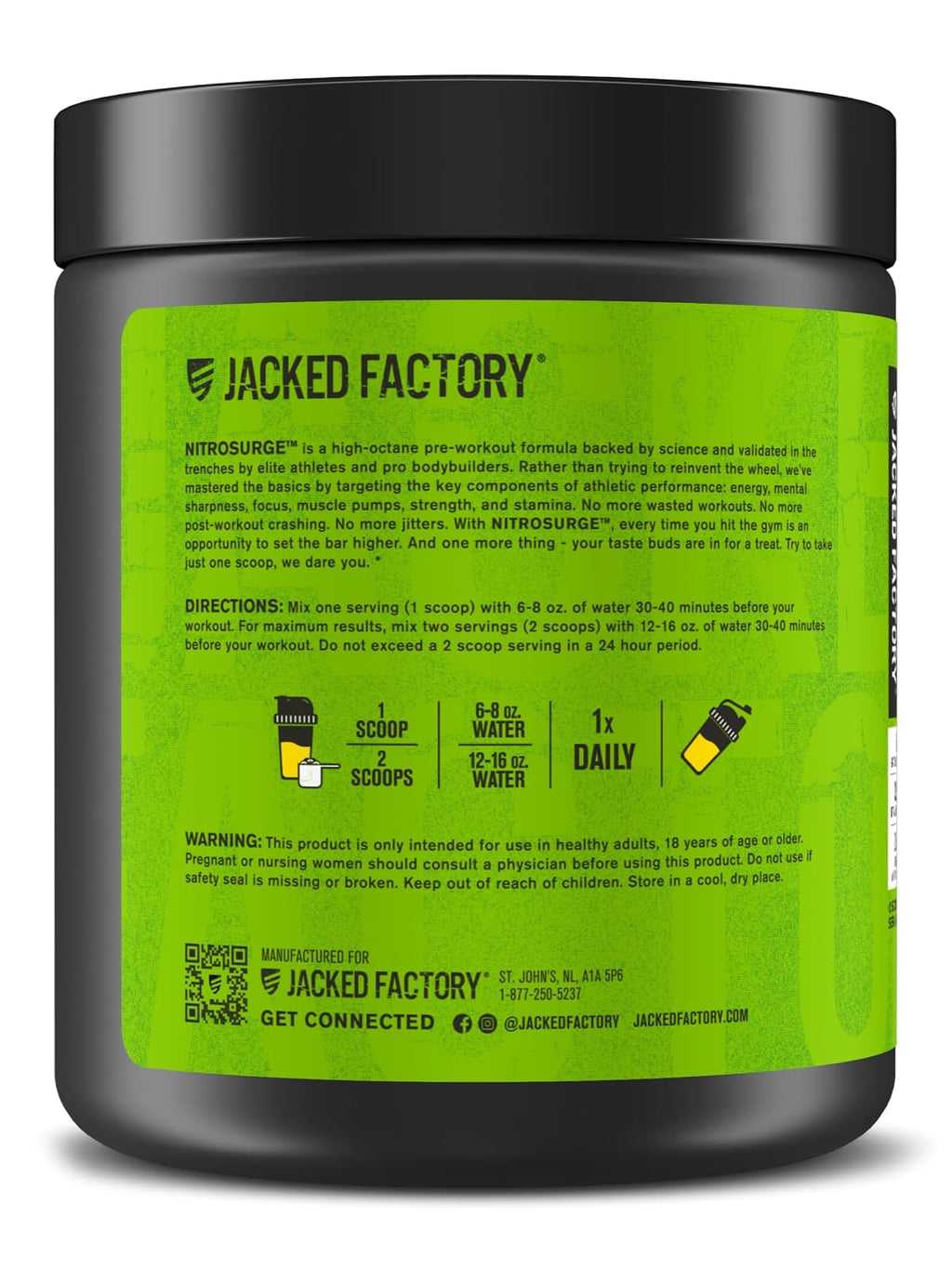 Jacked Factory pre workout for muscle endurance