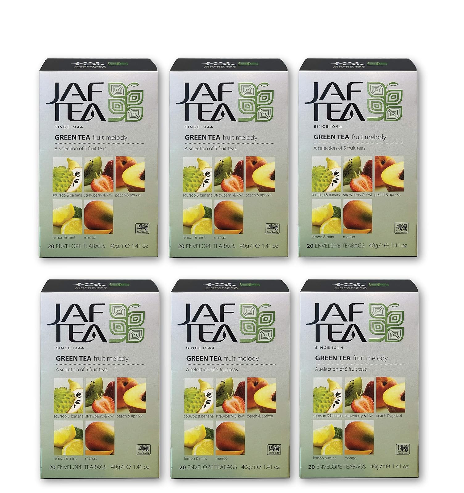 JAF TEA Fruit Melody Green Tea bags