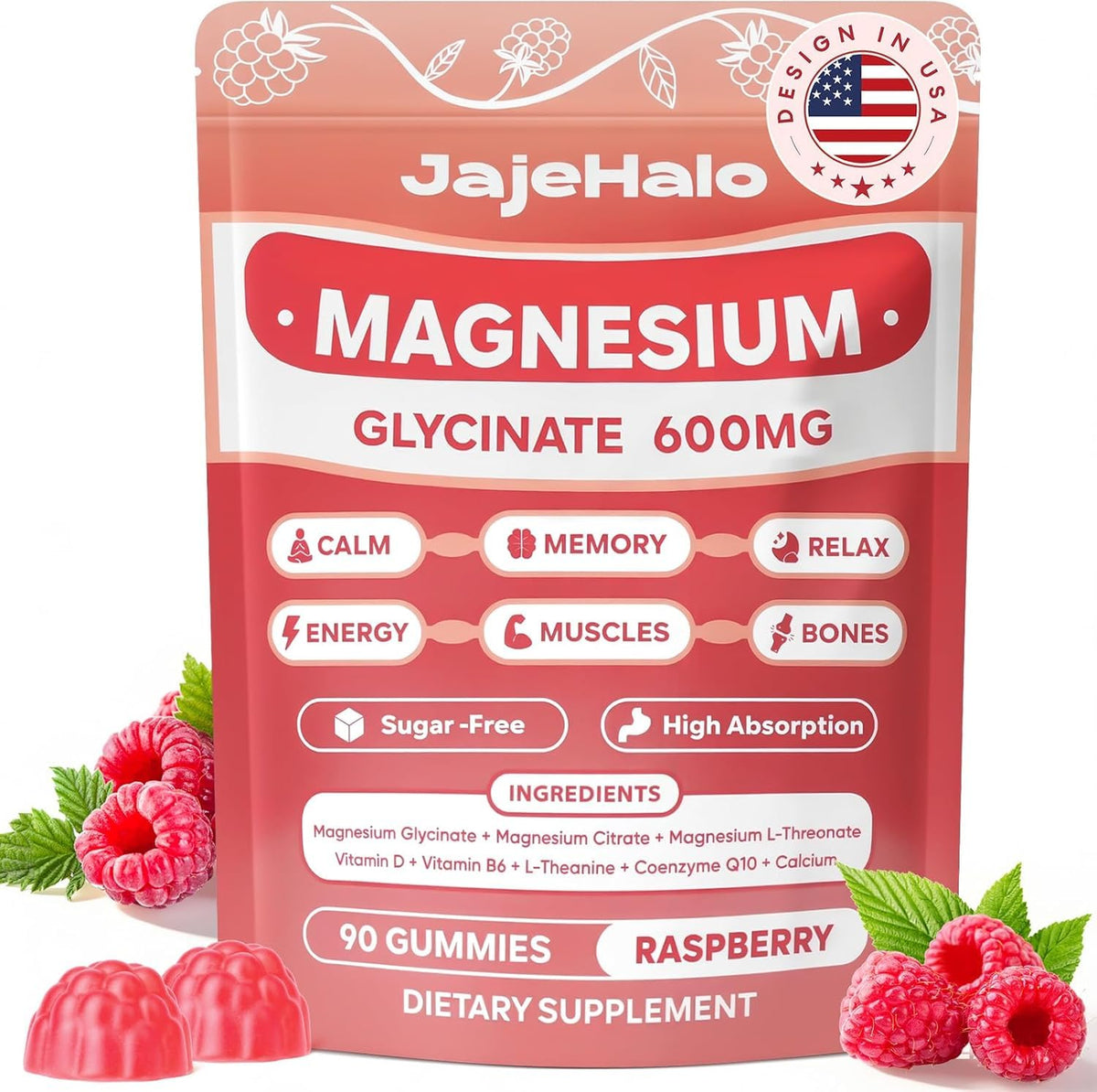 Jajehalo Magnesium Glycinate gummies for relaxation