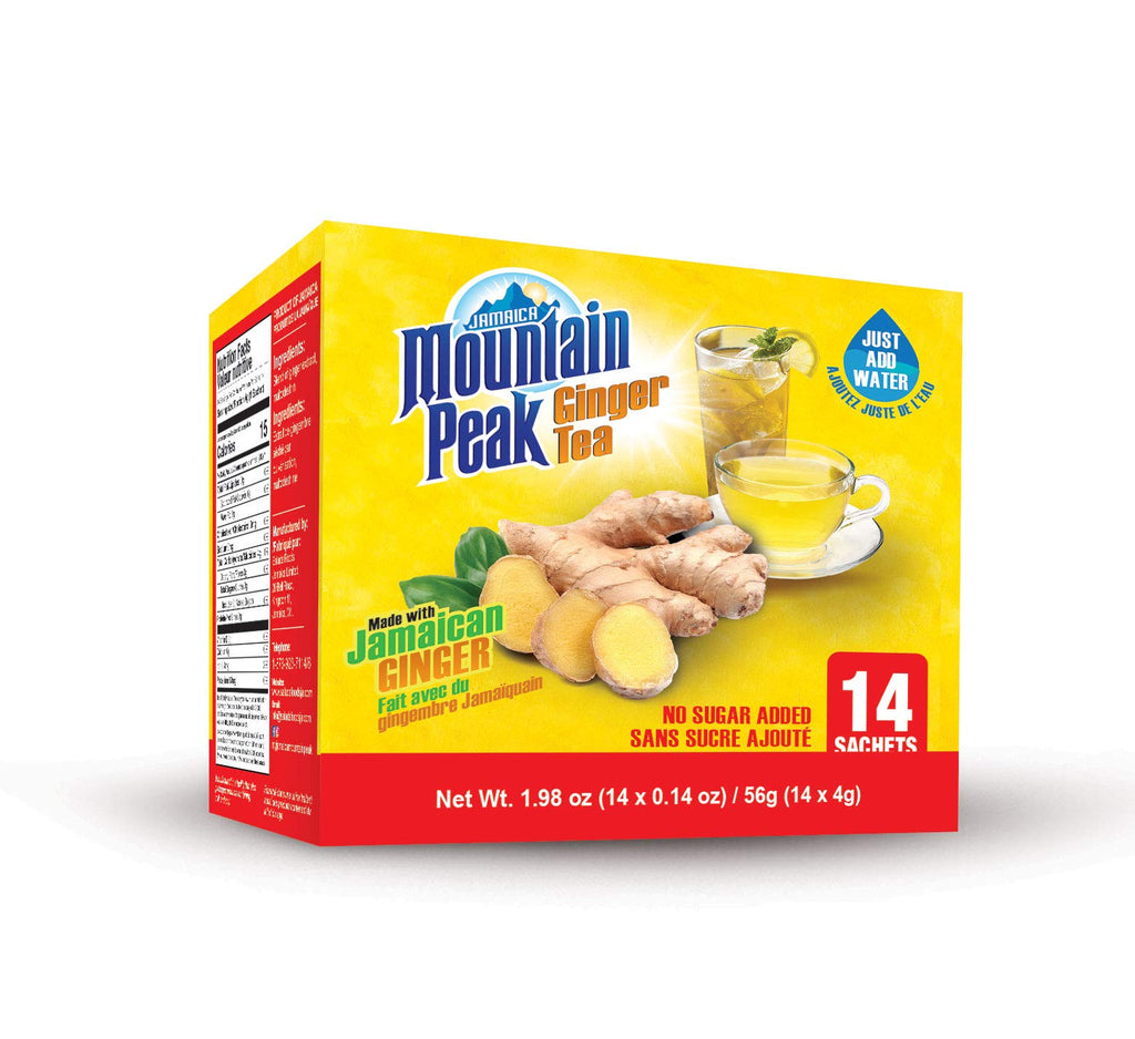 Jamaica Mountain Peak ginger tea sachets