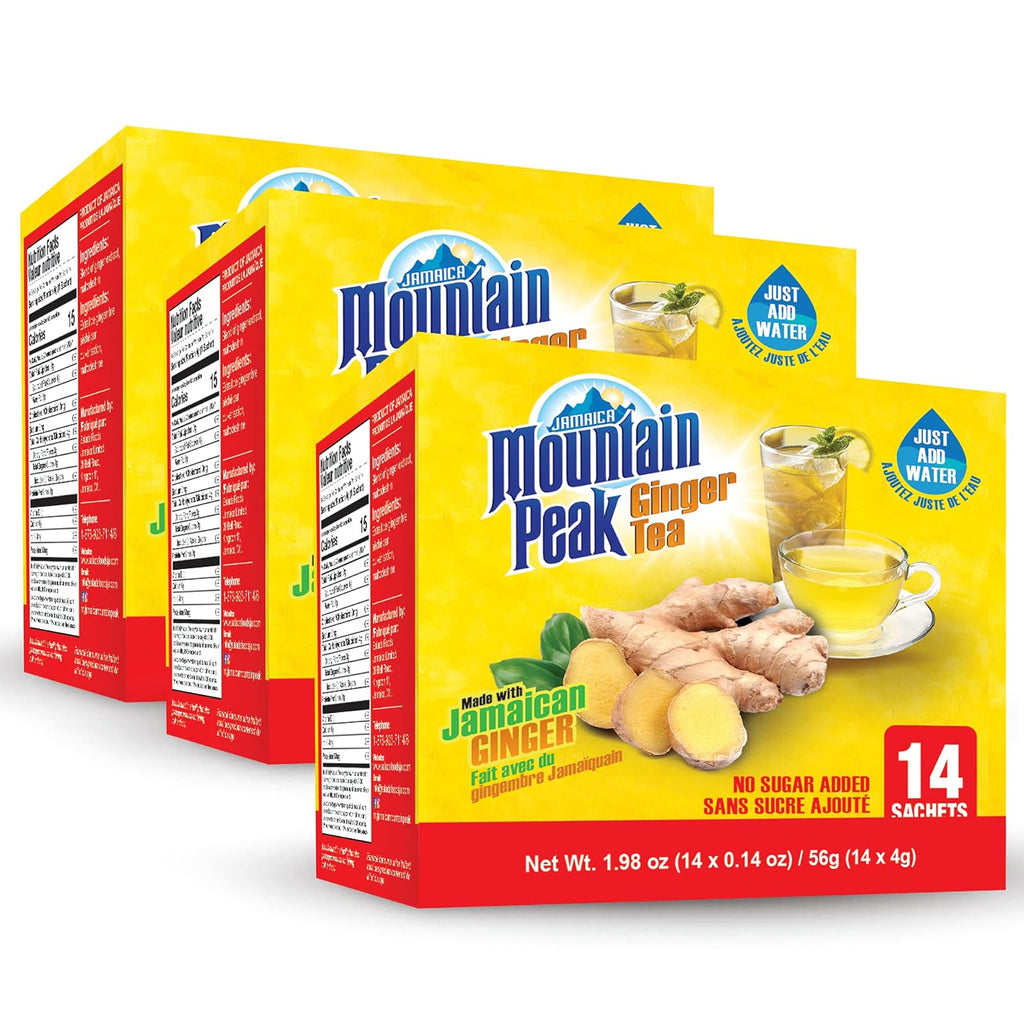 Jamaica Mountain Peak ginger tea sachets