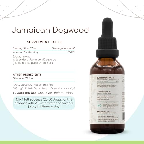 Jamaican Dogwood bark tincture dosage